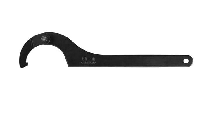 AMF Hinged hook wrench with nose (industrial version) 775C