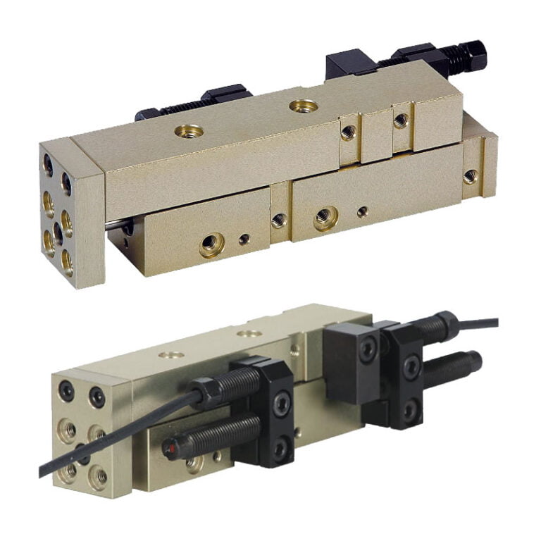 Norelem 20032 Linear modules pneumatic with rail guide - Maxiloc